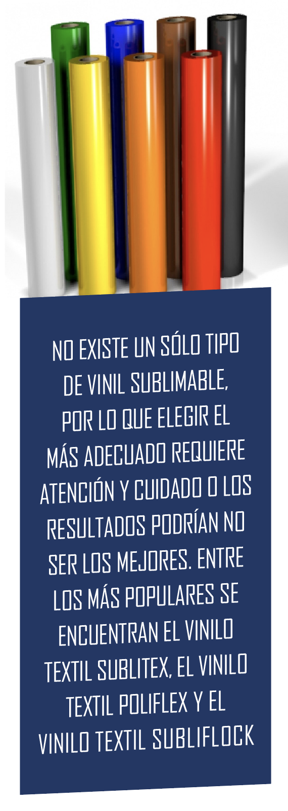Sublima a tu medida con el vinil adecuado - Visión Digital
